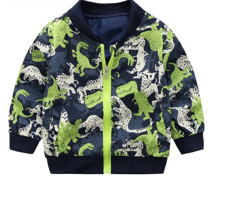 Multi Green Dino Jacket – Bubble Kids Company